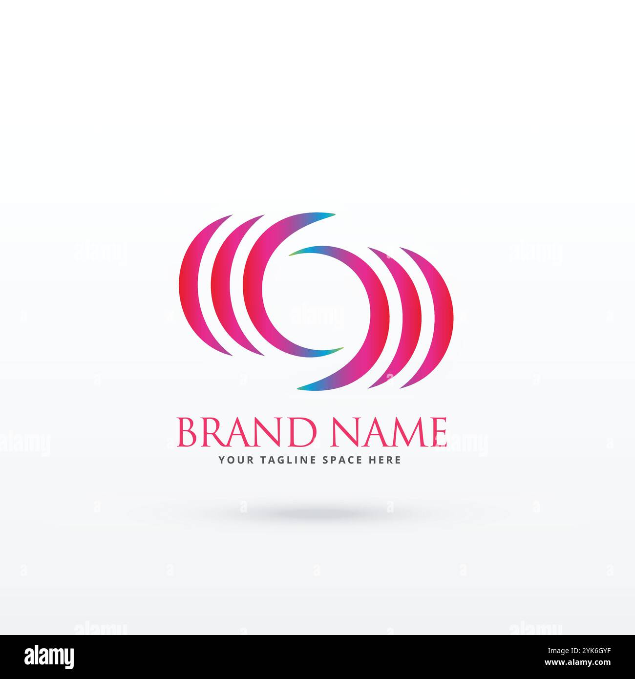 abstract curvy logo design Stock Vector Image & Art - Alamy
