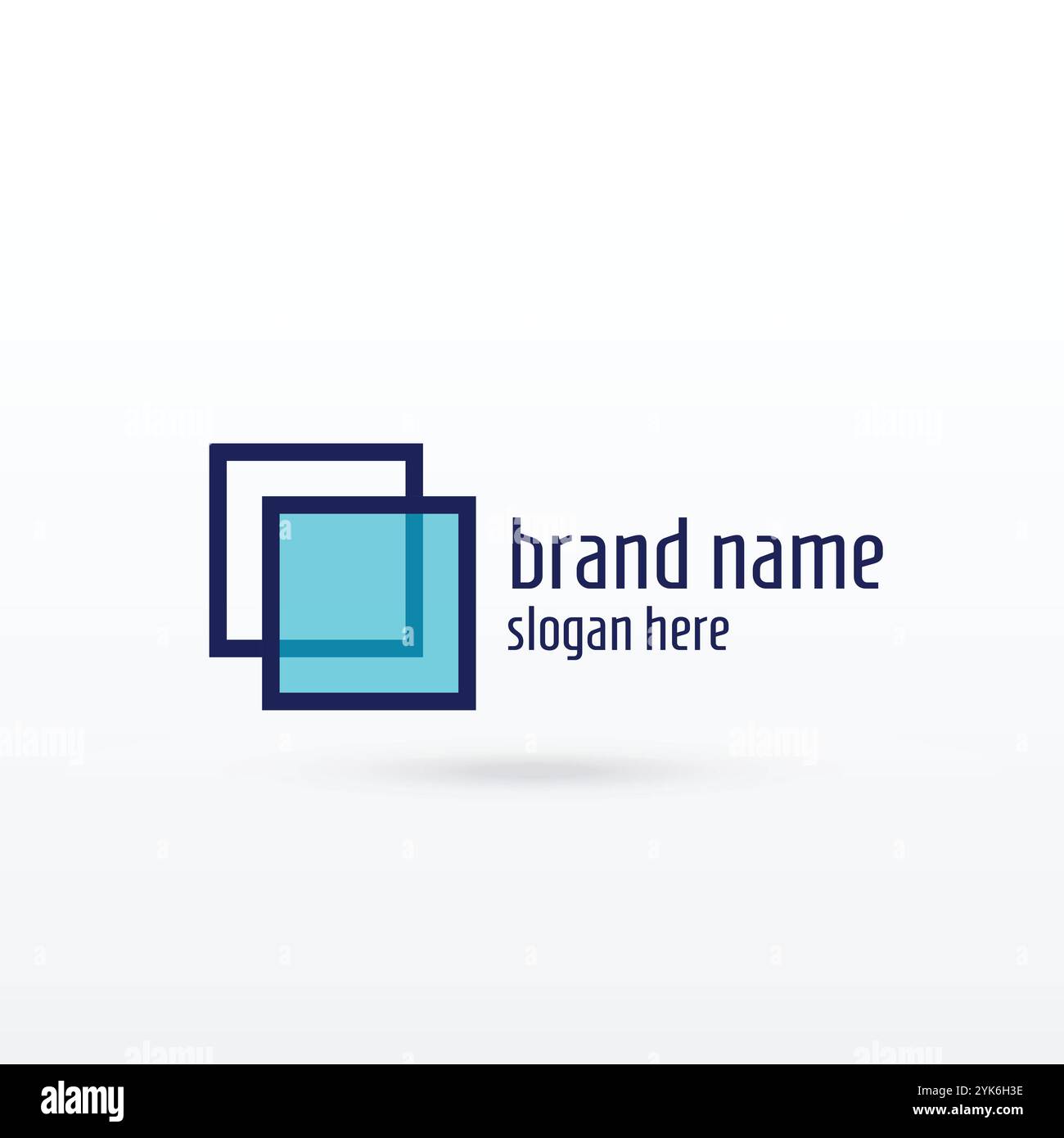 clean sqaure logo concept design for your brand Stock Vector Image ...