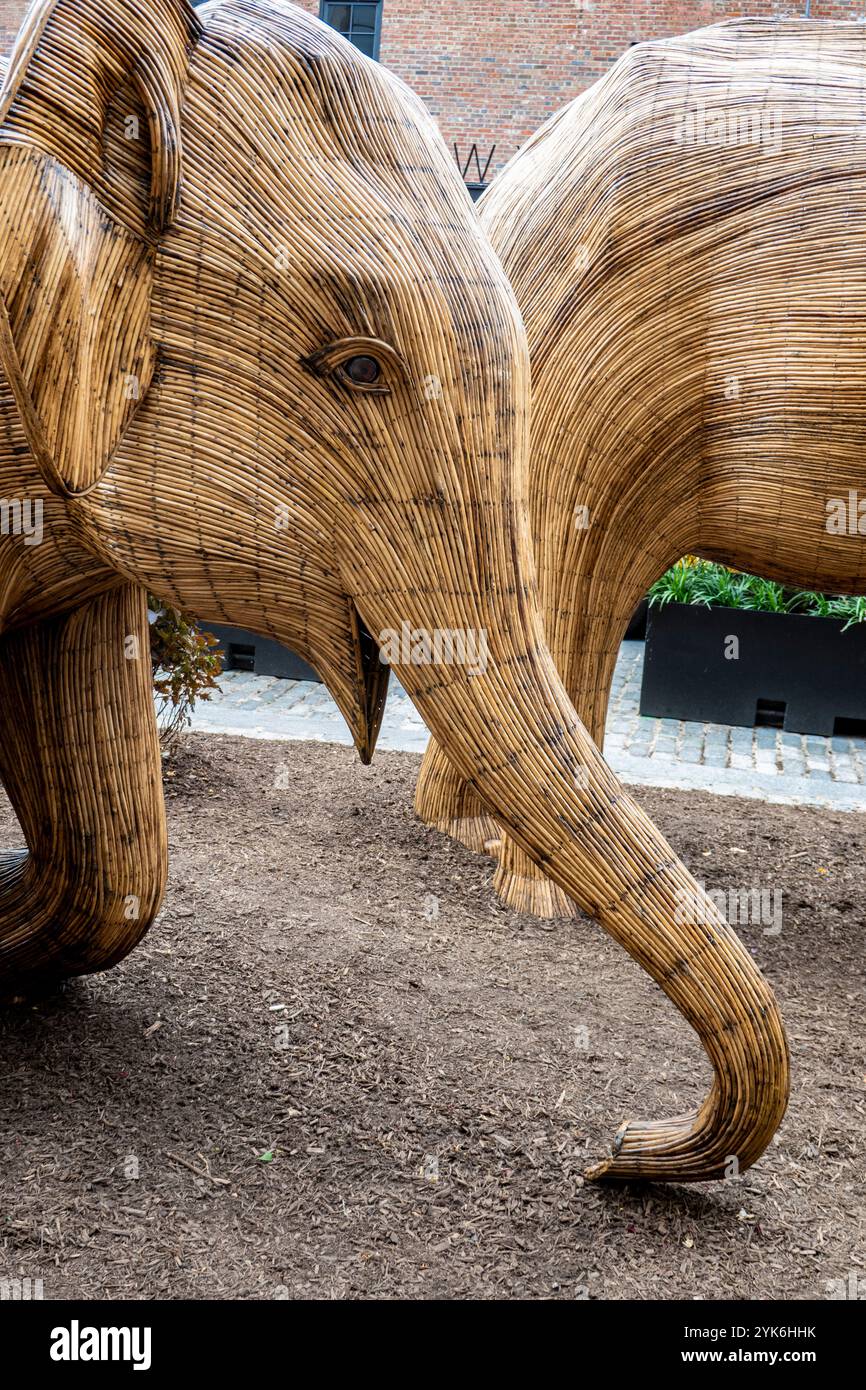 Great Elephant Migration sculpture by the Coexistence Collective ...