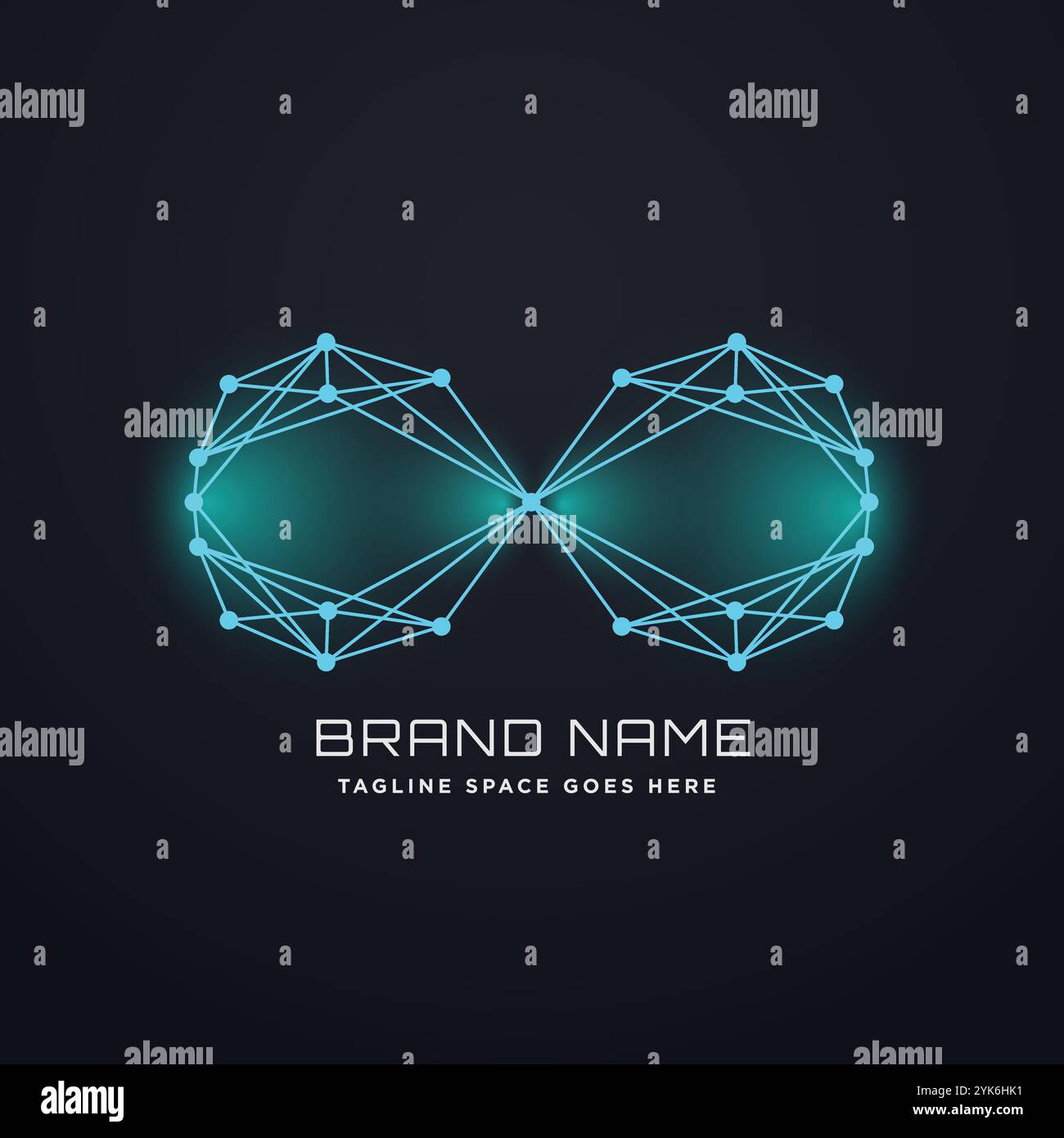 techno digital infinity logo design concept Stock Vector Image & Art ...