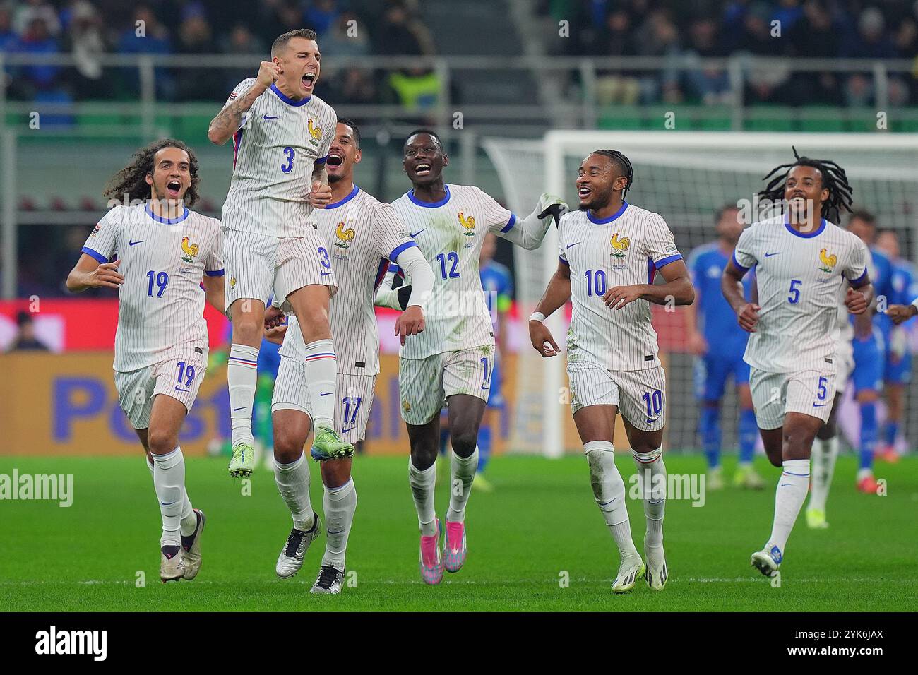 France's Lucas Digne t celebrates after scoring 1-2 during the Uefa ...