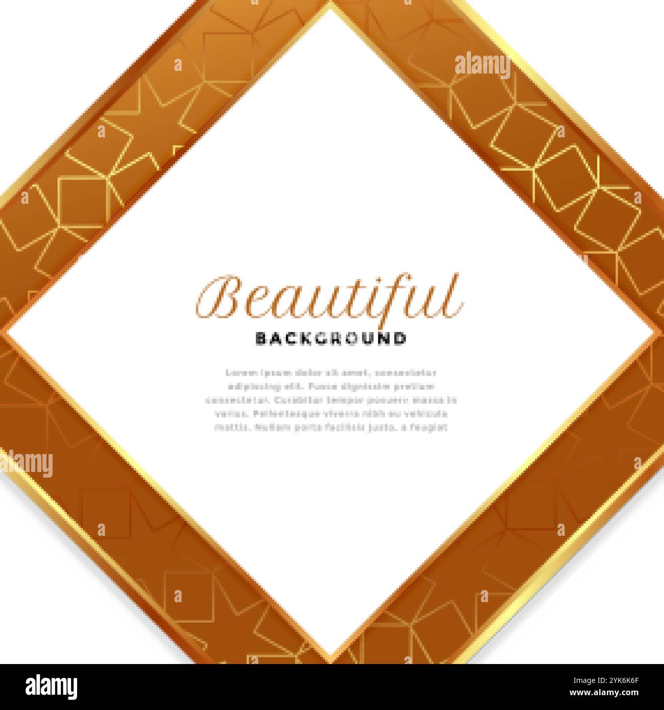 luxury white and golden diamond shape background Stock Vector Image ...