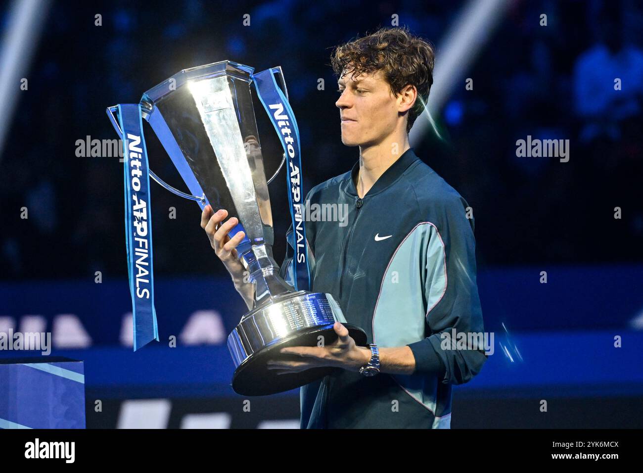 Inalpi Arena, Turin, Italy. 17th Nov, 2024. Nitto ATP Finals 2024 Day 8; Jannik Sinner of Italy ...