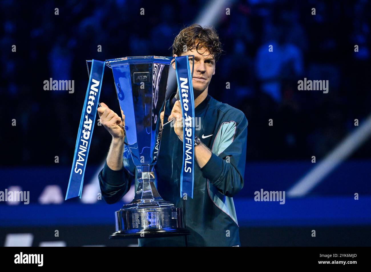 Inalpi Arena, Turin, Italy. 17th Nov, 2024. Nitto ATP Finals 2024 Day 8; Jannik Sinner of Italy ...
