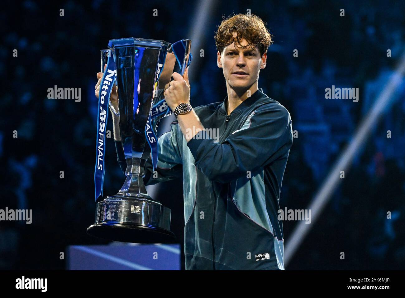 Inalpi Arena, Turin, Italy. 17th Nov, 2024. Nitto ATP Finals 2024 Day 8; Jannik Sinner of Italy ...