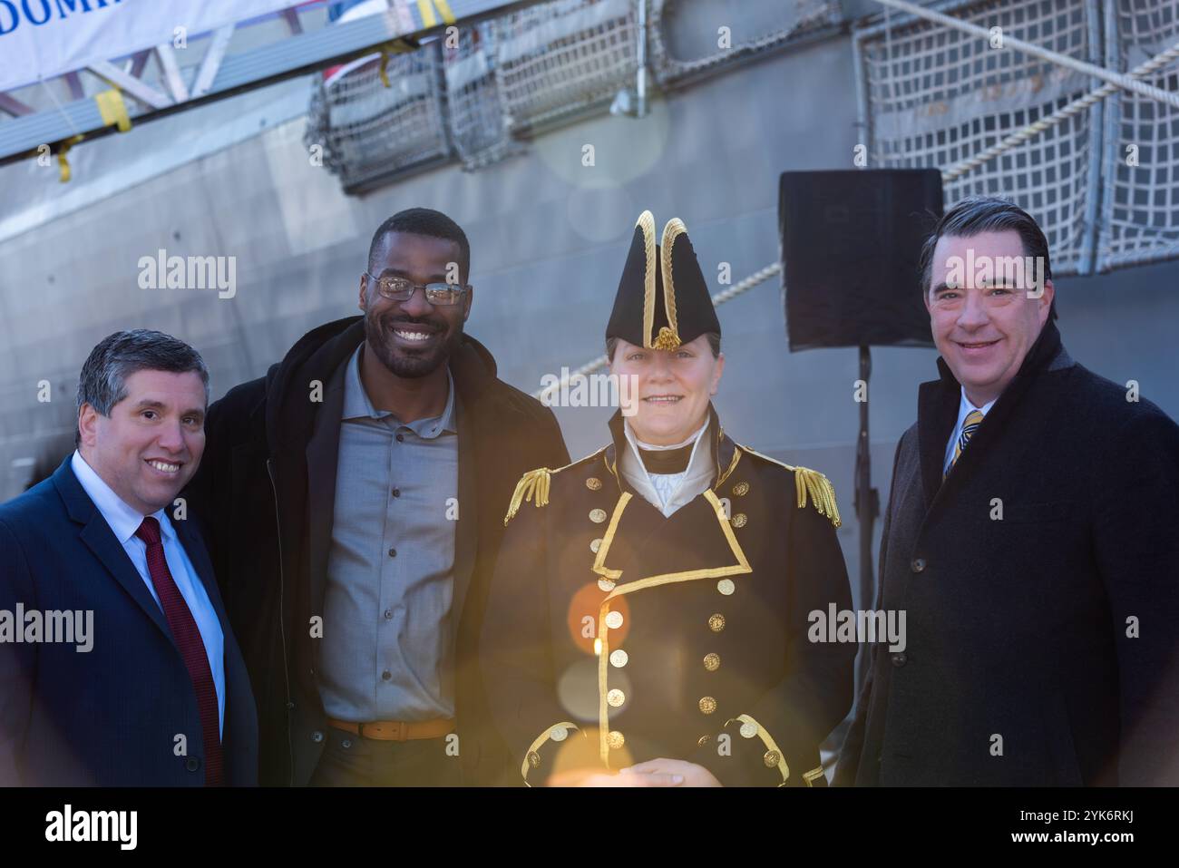 United States Navy commissioning ceremony for the USS Nantucket (LCS 27 ...