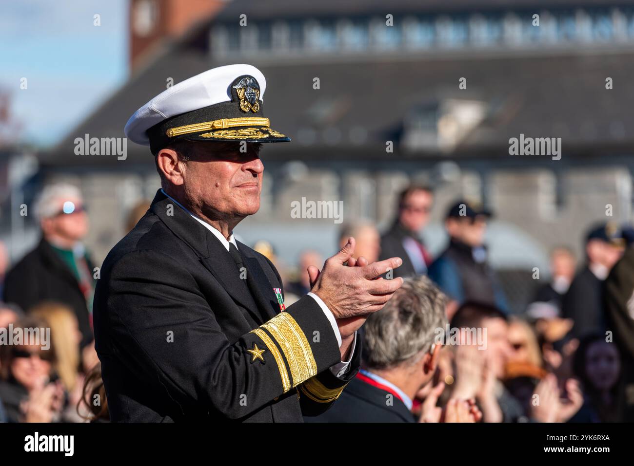 United States Navy commissioning ceremony for the USS Nantucket (LCS 27 ...