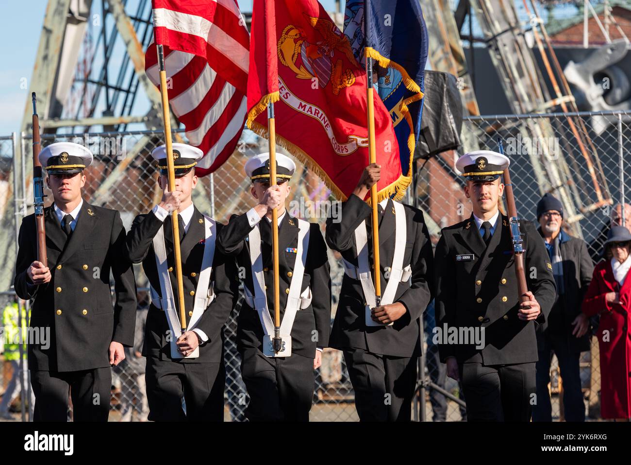United States Navy commissioning ceremony for the USS Nantucket (LCS 27 ...