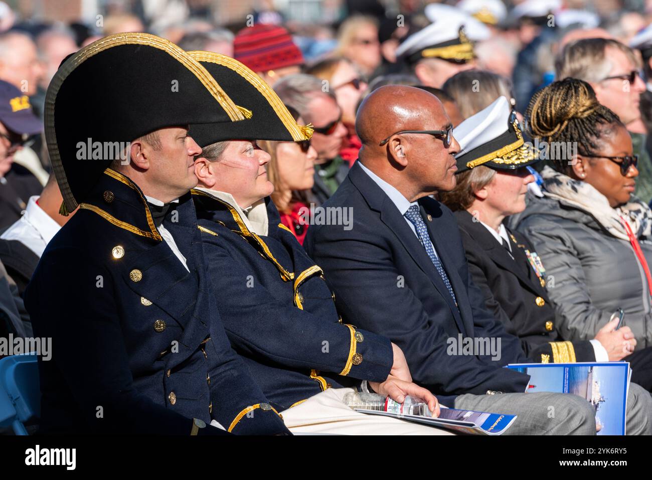 Uss constitution commander crystal schaefer hi-res stock photography ...