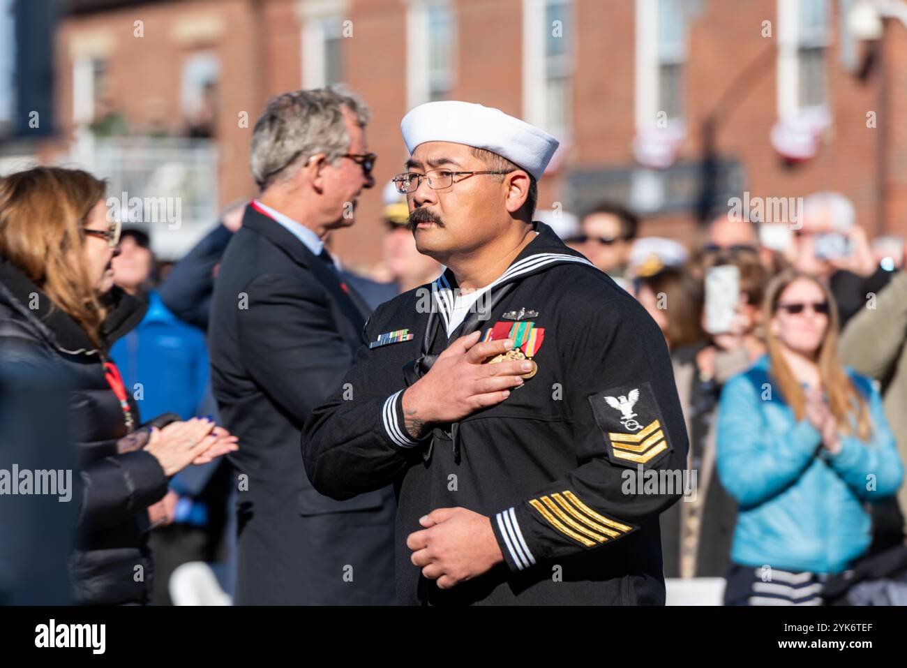 United States Navy commissioning ceremony for the USS Nantucket (LCS 27 ...
