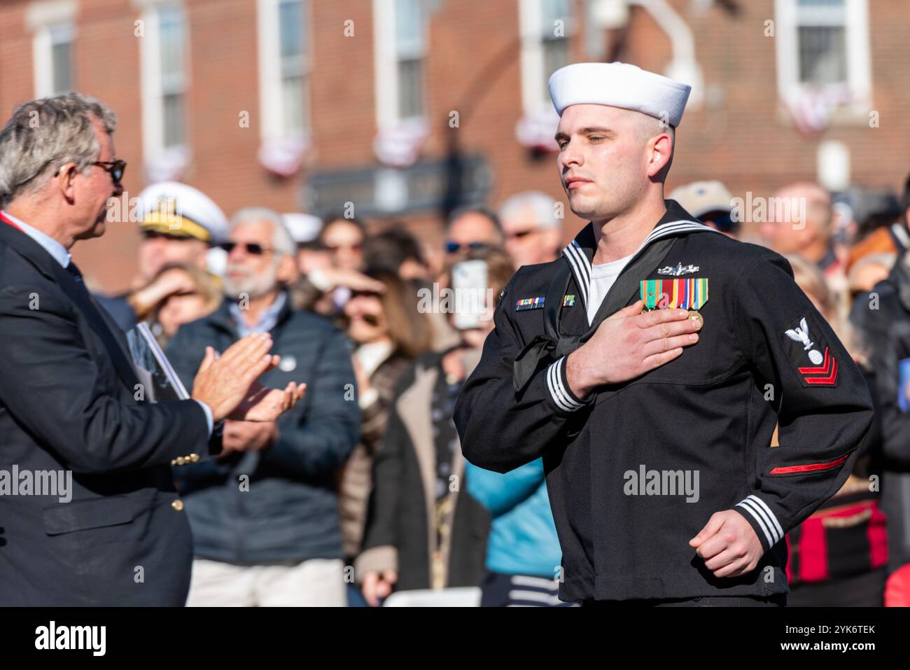 United States Navy commissioning ceremony for the USS Nantucket (LCS 27 ...