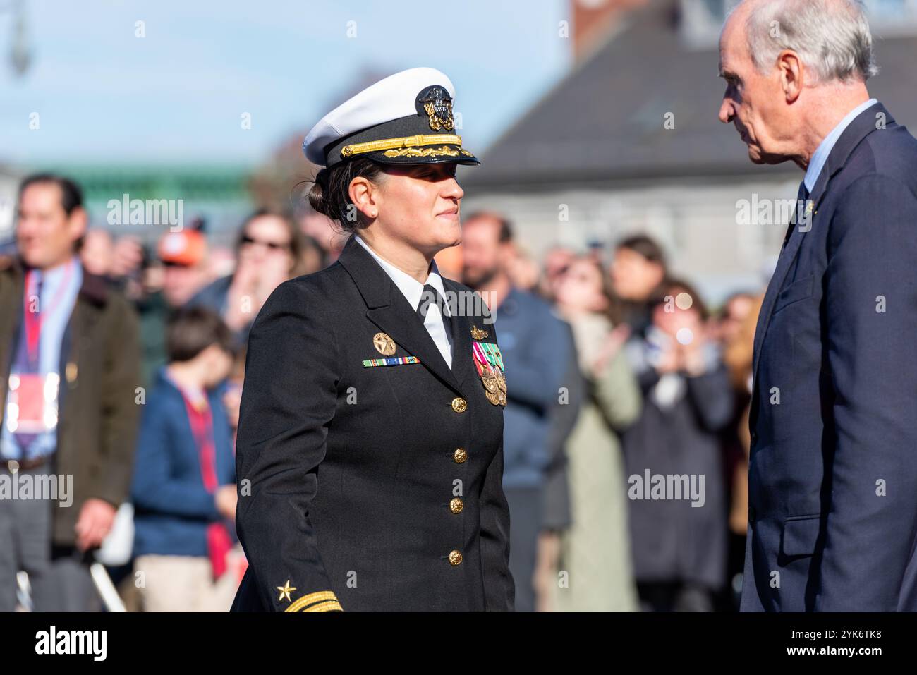United States Navy commissioning ceremony for the USS Nantucket (LCS 27 ...