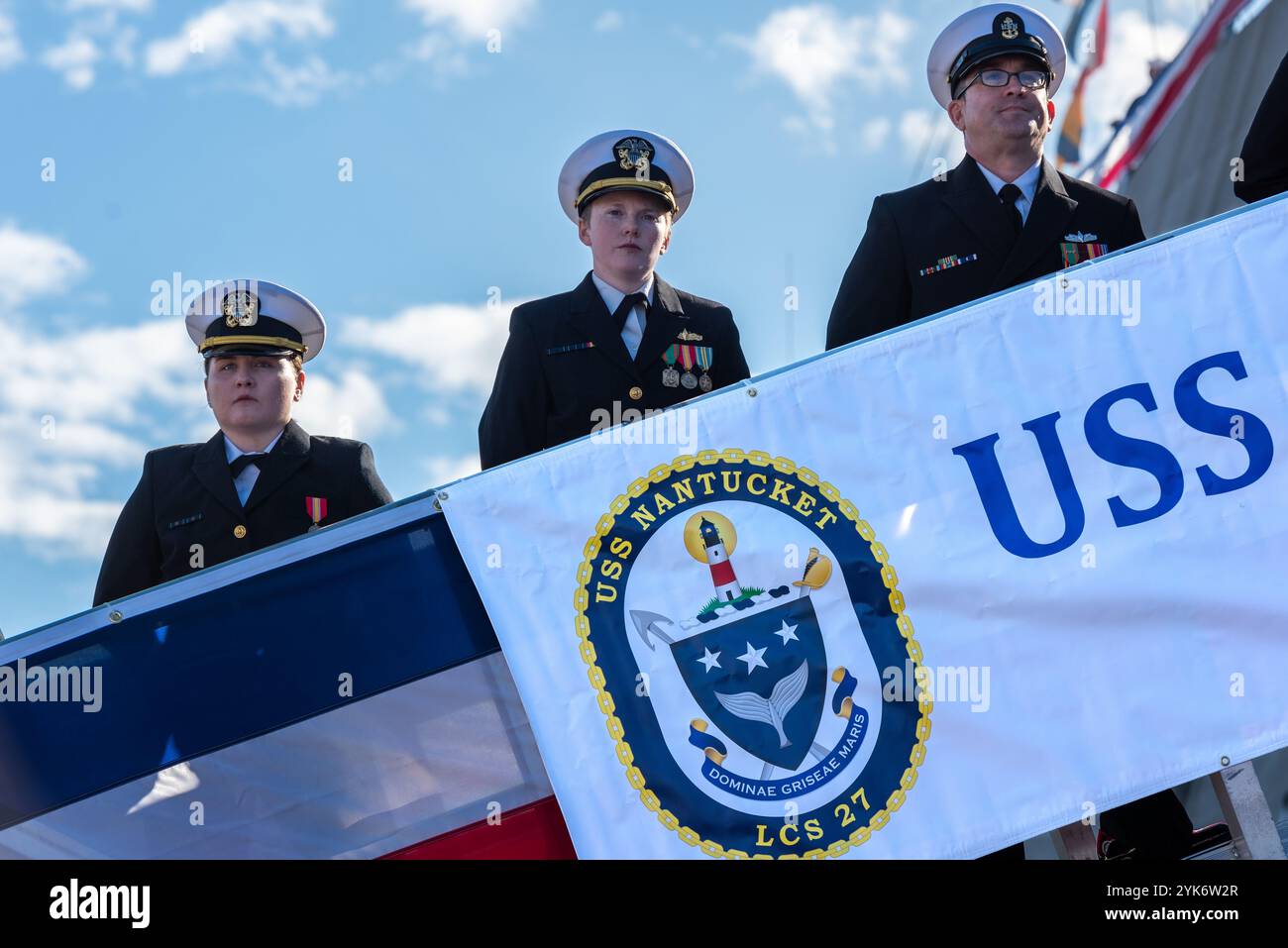 United States Navy commissioning ceremony for the USS Nantucket (LCS 27 ...
