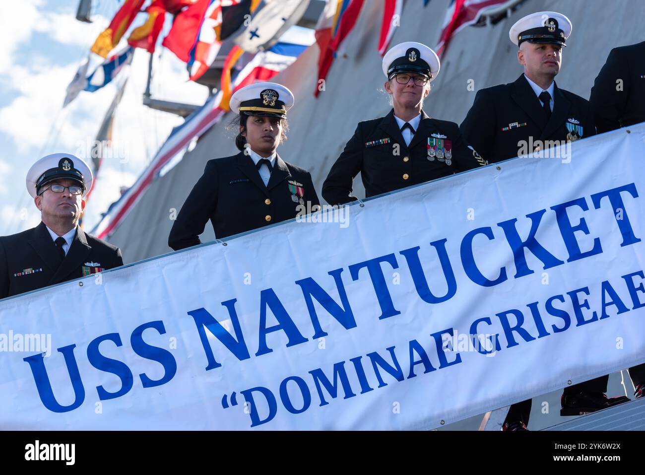 United States Navy commissioning ceremony for the USS Nantucket (LCS 27 ...