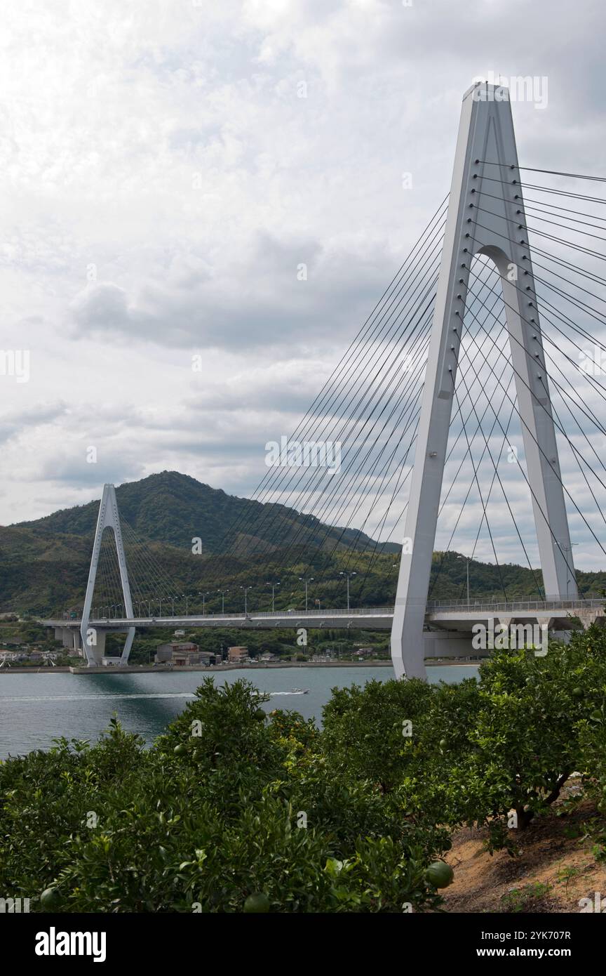 Shimanami Kaido Ikuchi Bridge a 70-kilometer cycling route in Japan ...