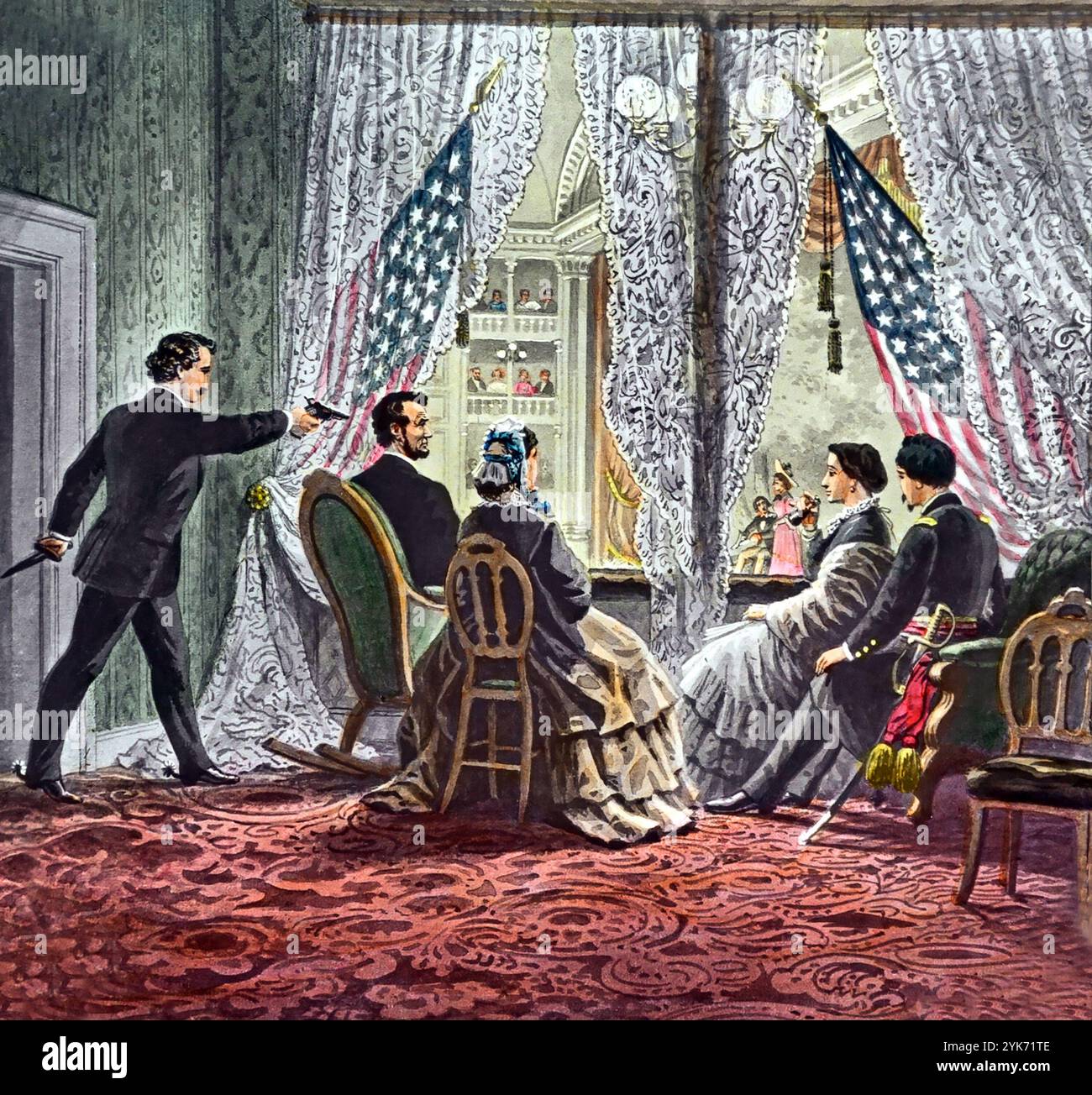 Abraham Lincoln Assassination Cartoon