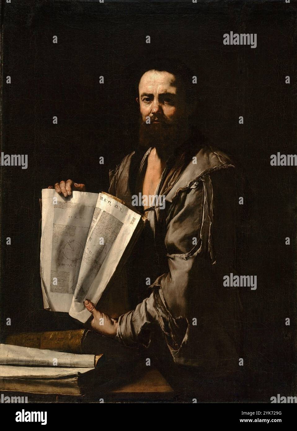 Euclid; Euclid, ancient Greek mathematician, Euclid by Jusepe de Ribera ...