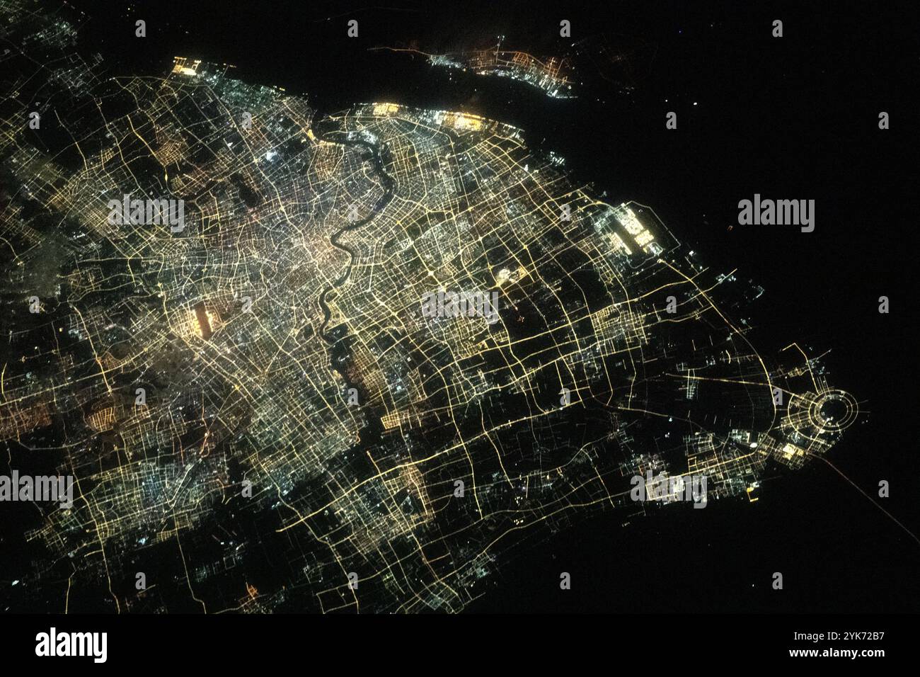 China at night nasa hi-res stock photography and images - Alamy