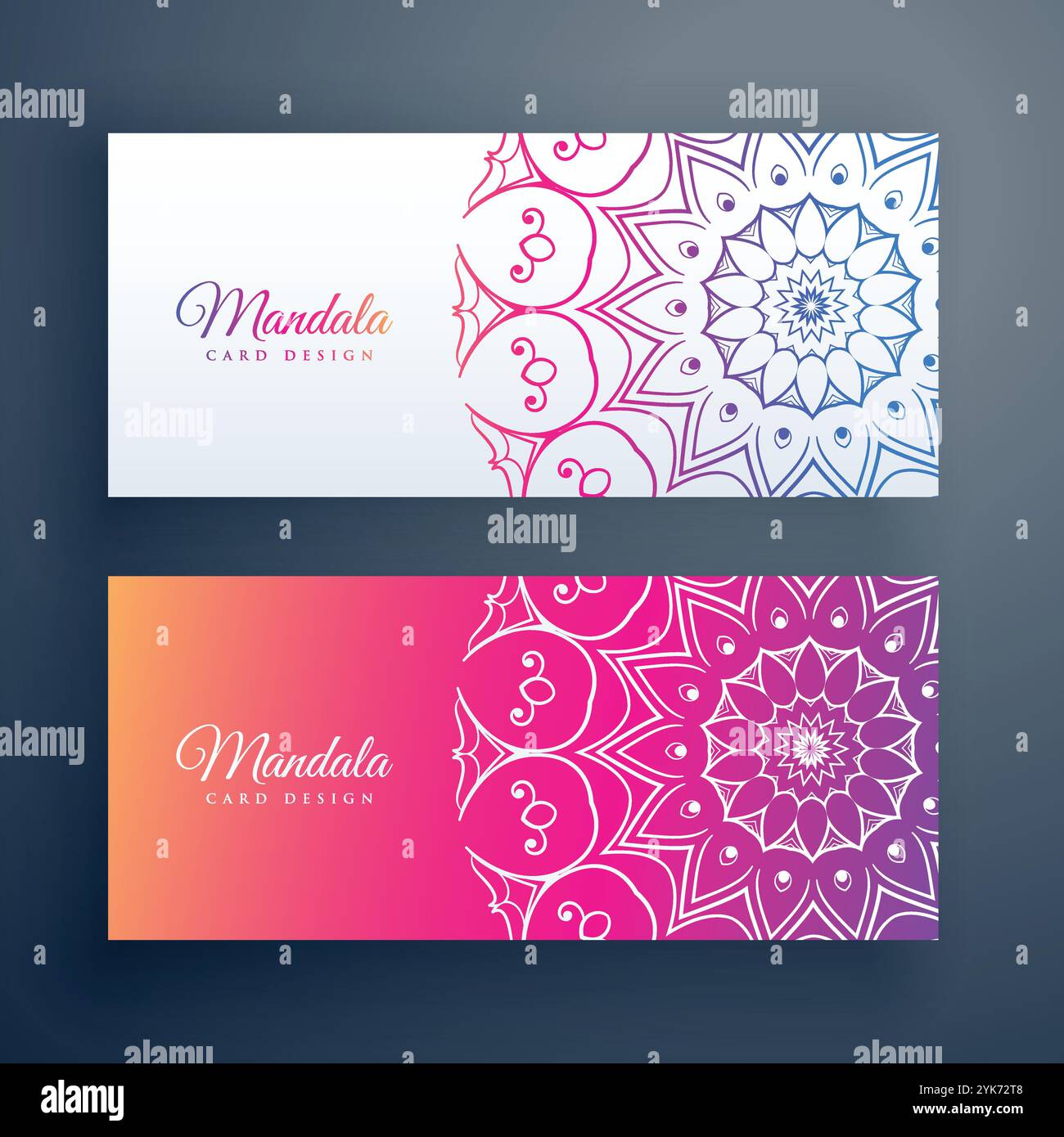 set of colorful mandala banners Stock Vector Image & Art - Alamy