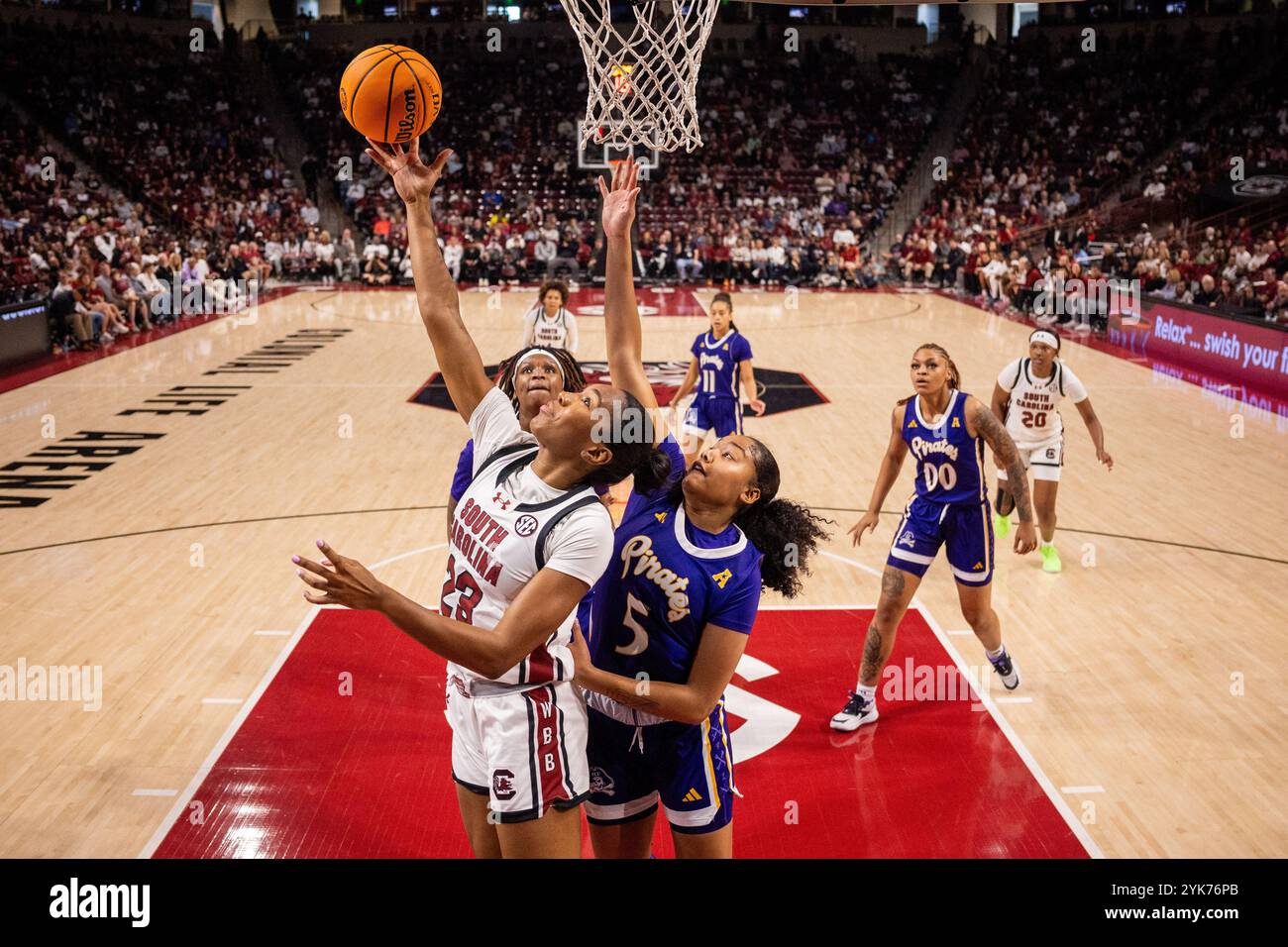 Columbia, SC, USA. 17th Nov, 2024. South Carolina Gamecocks guard Bree ...