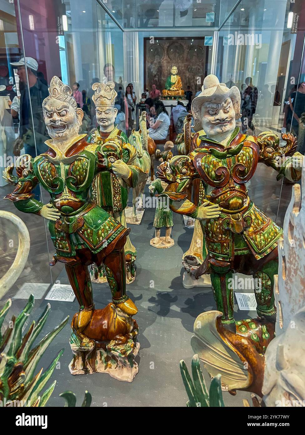 London, England, Detail, on display inside, Ancient Chinese Art Exhibit ...