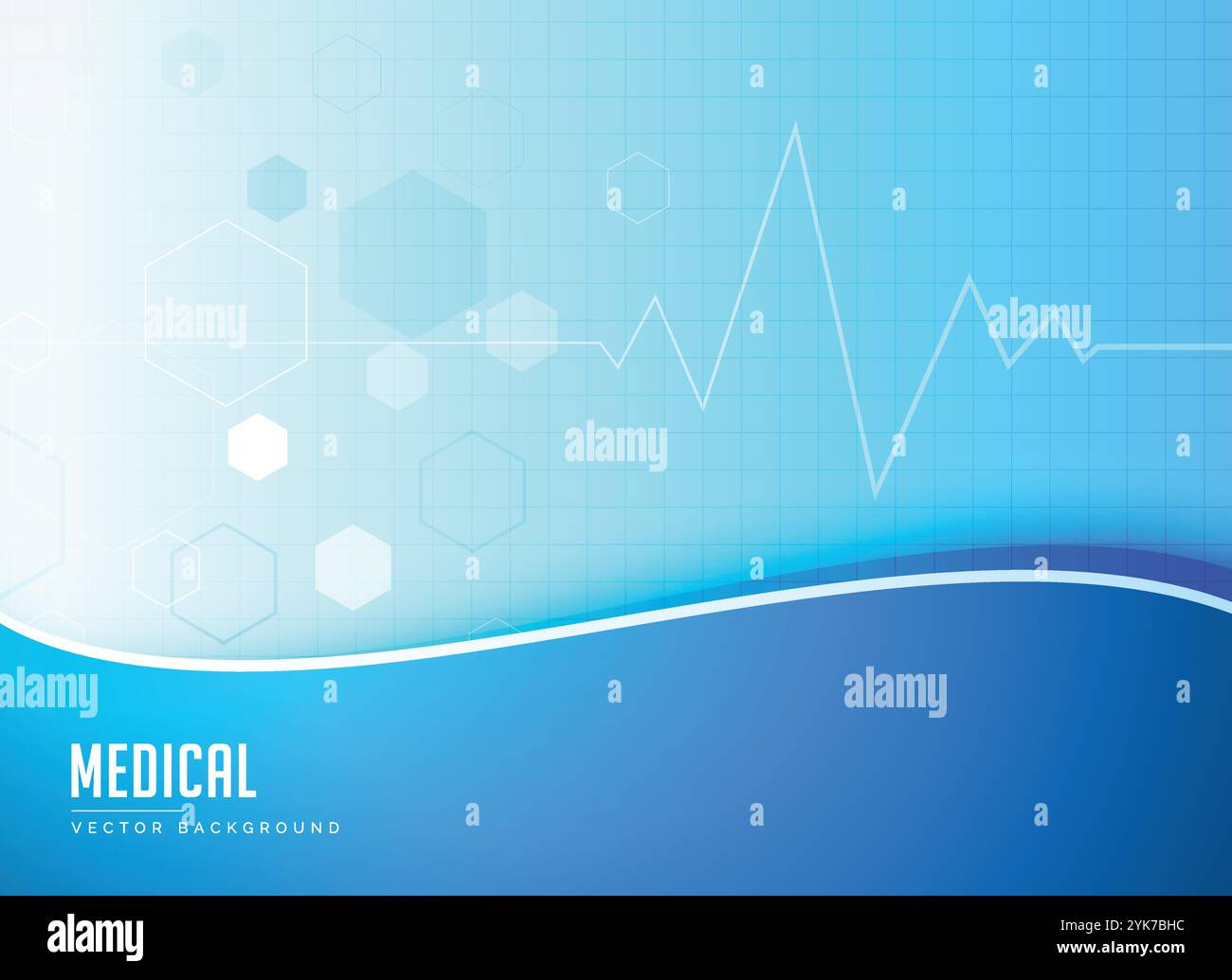 blue medical background concept poster design vector Stock Vector Image ...