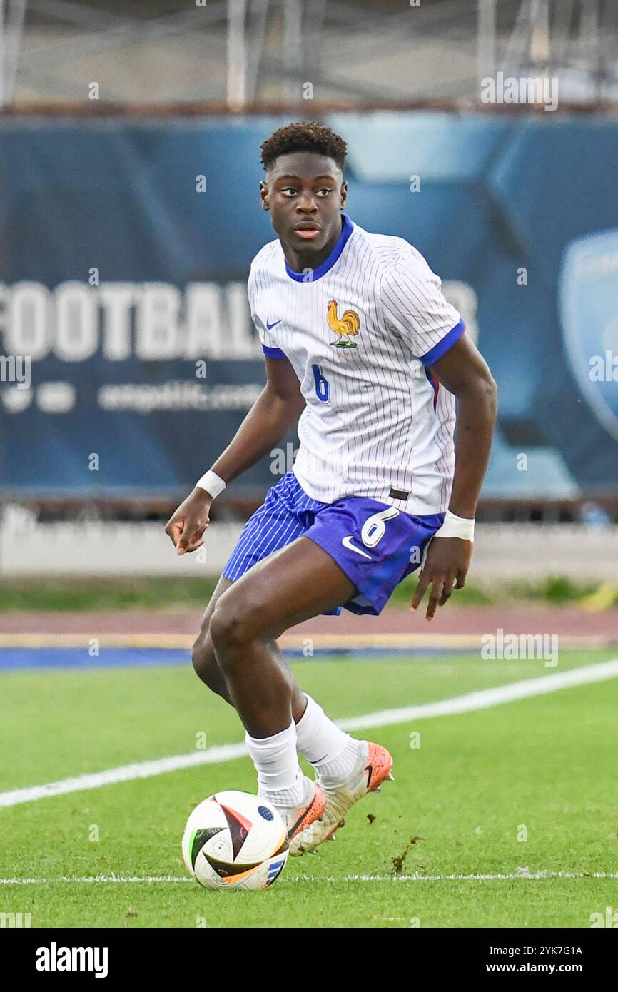 defender Christian Mawissa (France) during Under 21 - Italy vs France ...