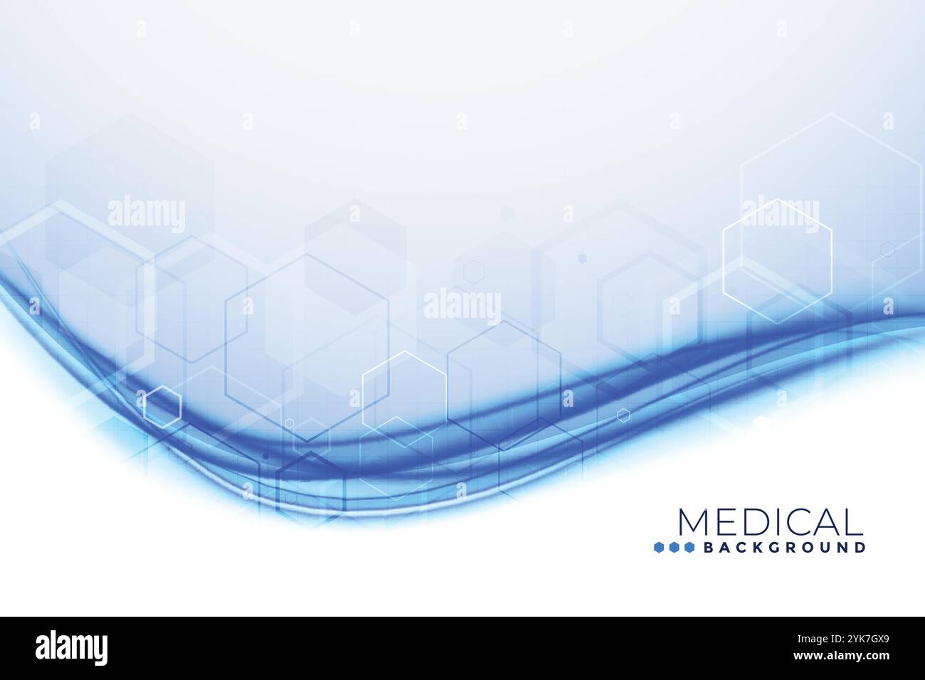 medical background with blue wavy shape Stock Vector Image & Art - Alamy