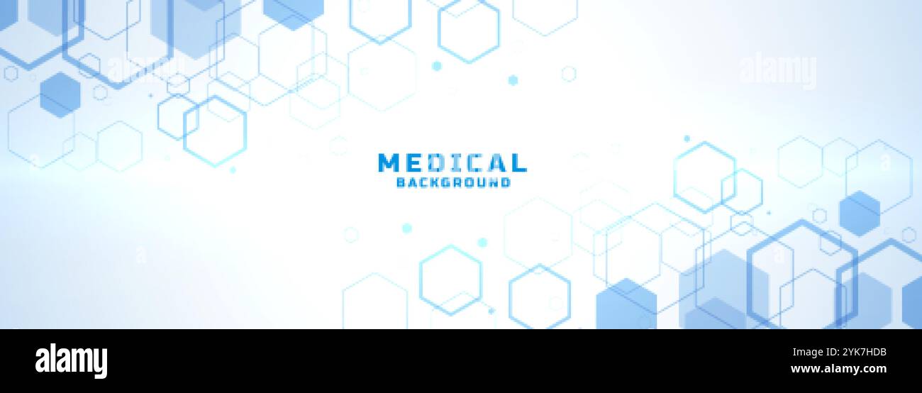 abstract medical background with hexagonal structure shapes Stock ...