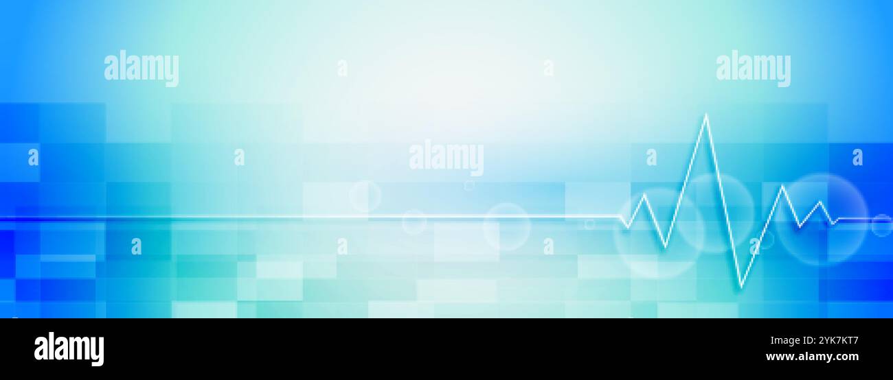 healthcare and medical science banner in blue color Stock Vector Image ...