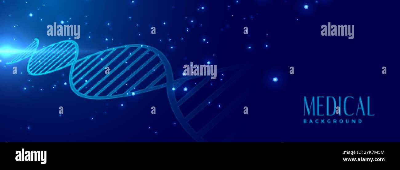 dna sign medical and healthcare banner design Stock Vector Image & Art ...