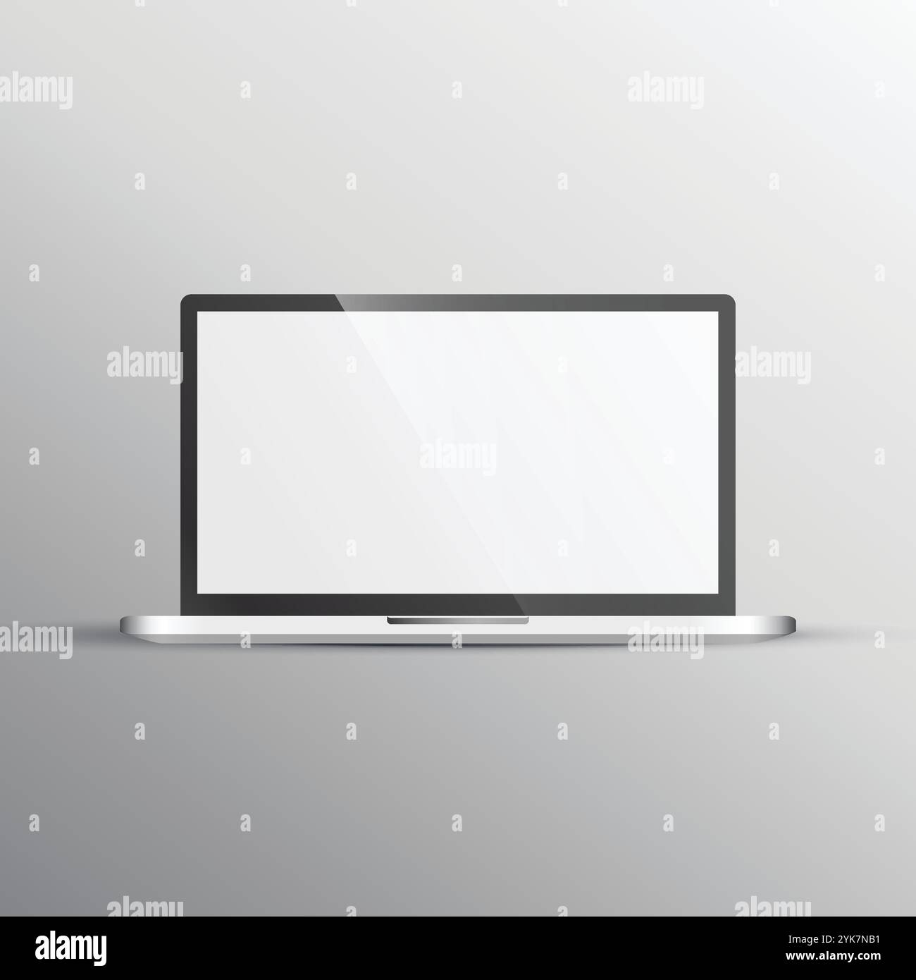 realistic laptop computer mockup Stock Vector Image & Art - Alamy