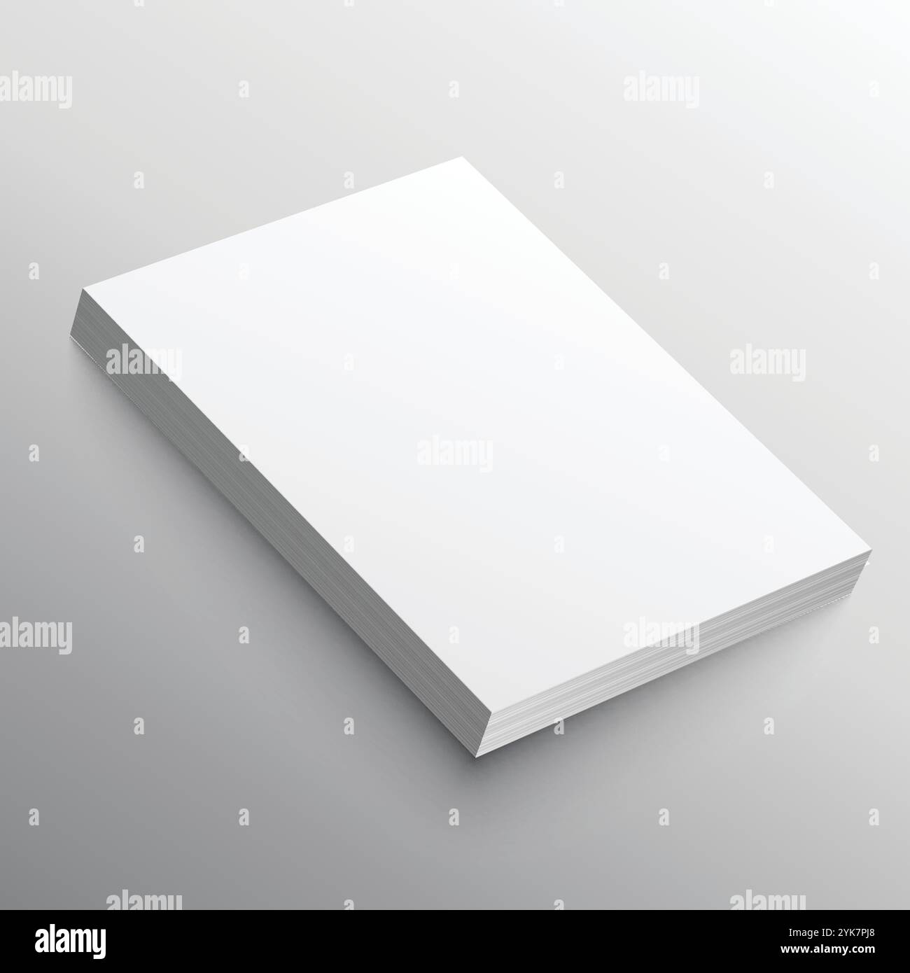 a4 paper stack mockup in 3d style Stock Vector Image & Art - Alamy