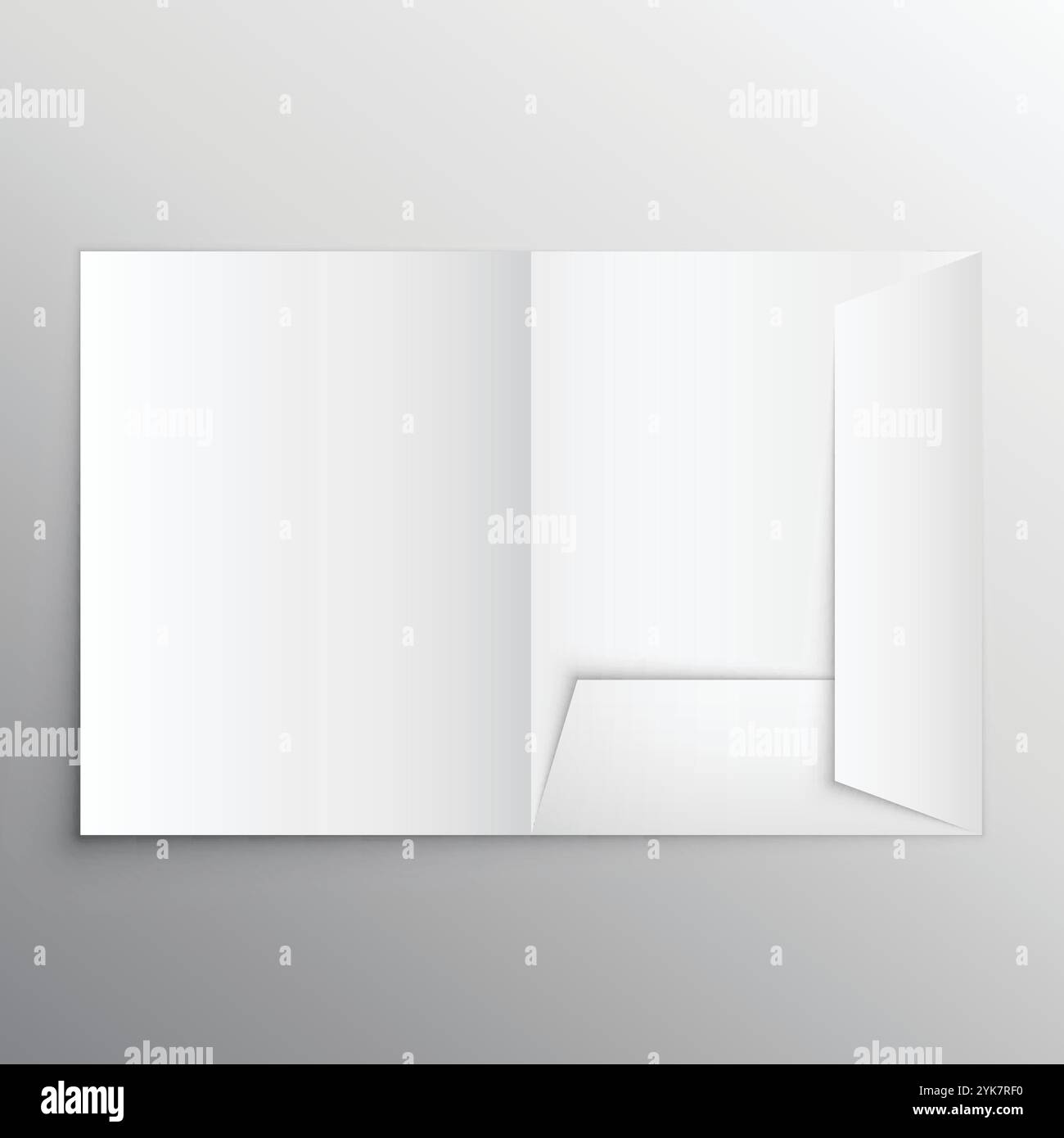 realistic blank folder design template mockup Stock Vector Image & Art ...