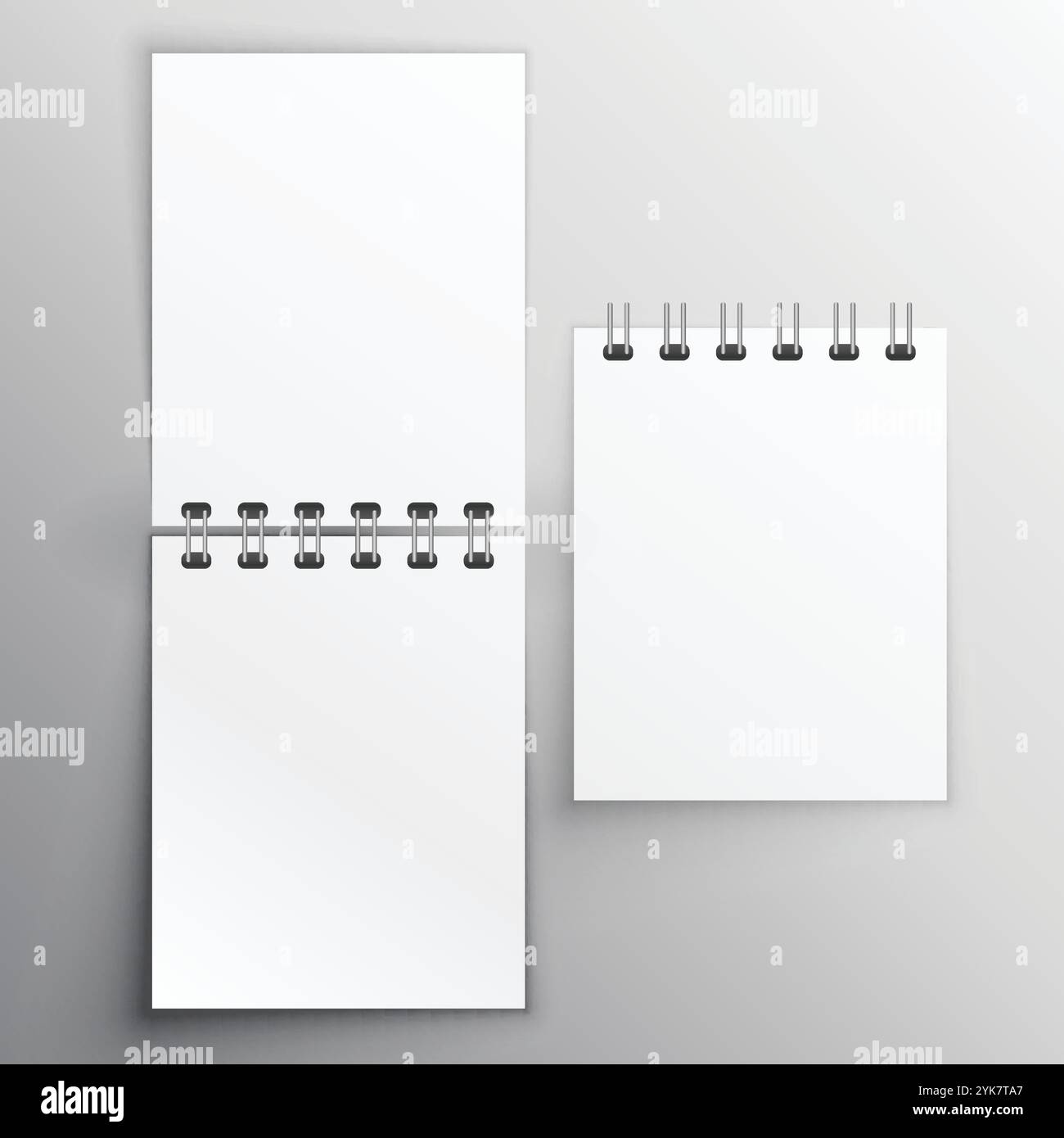 note diary mockup design template Stock Vector Image & Art - Alamy