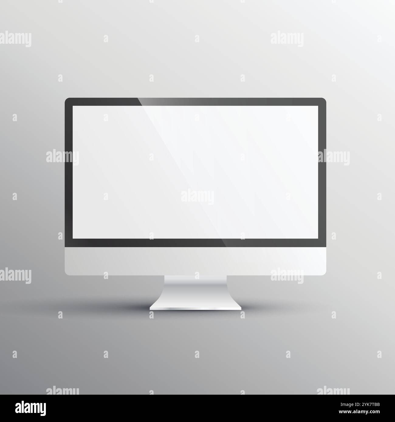 realistic computer mockup template Stock Vector Image & Art - Alamy