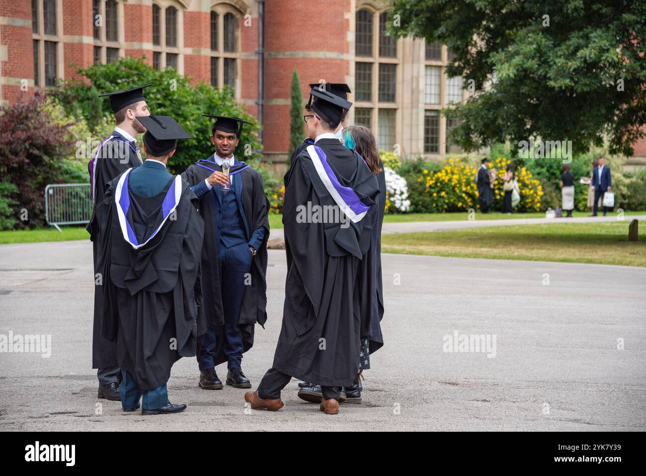 Undergraduate Engineering students before their graduation ceremony ...