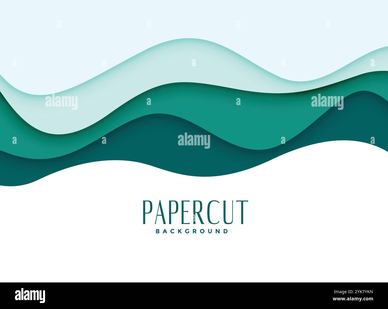 papercut background in wavy style Stock Vector Image & Art - Alamy