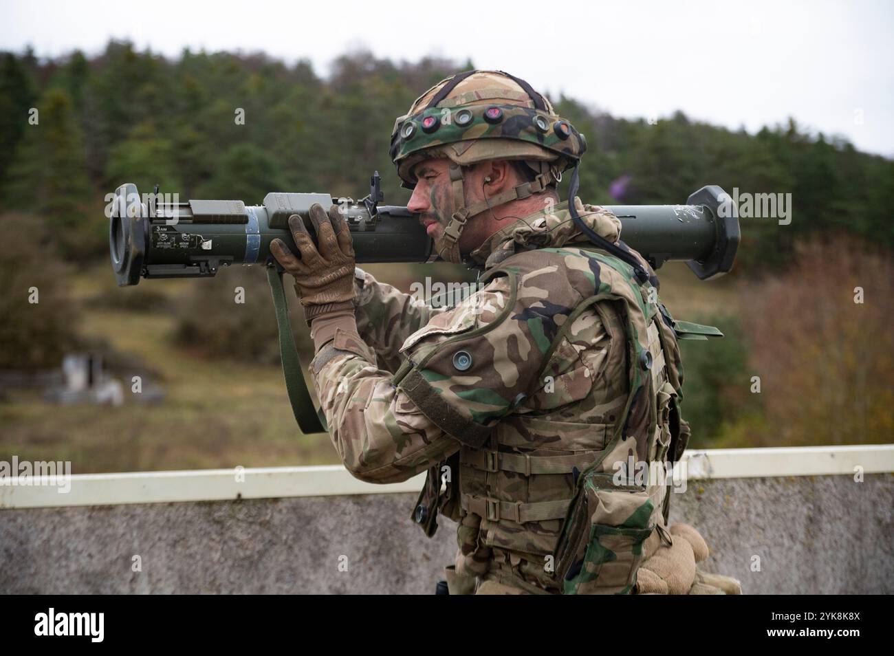 A British Army officer cadet from the Royal Military Academy ...