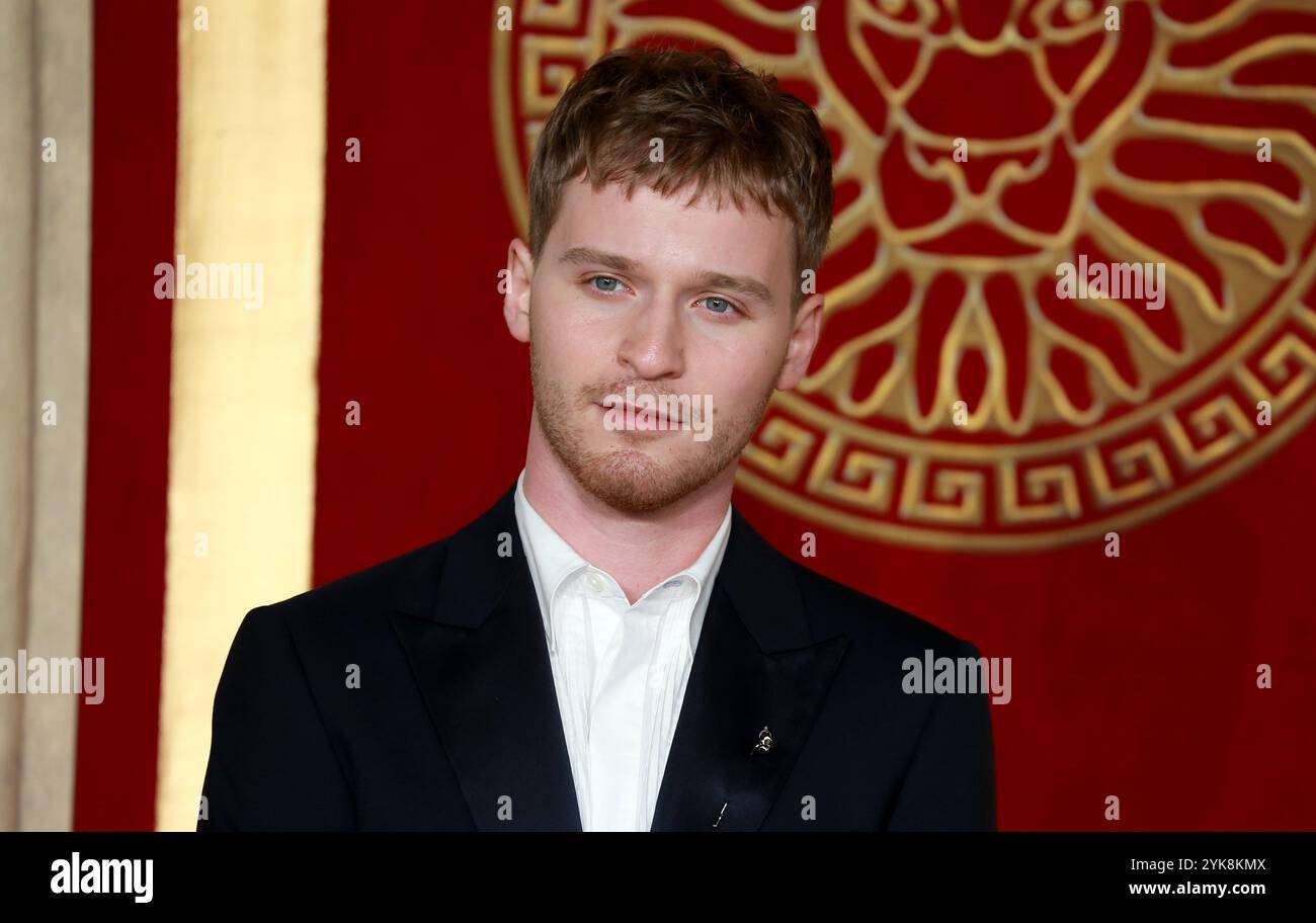 Fred Hechinger attends the Gladiator II The Royal Film Performance and ...