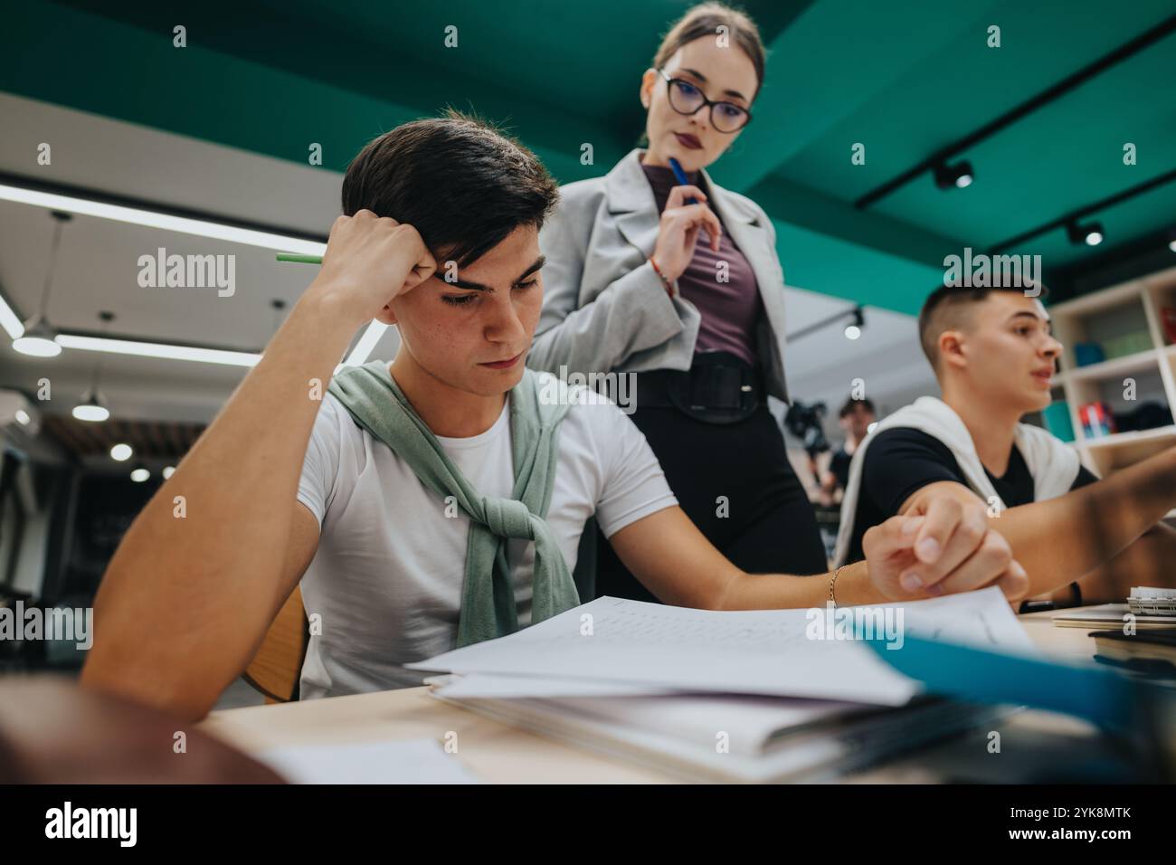 With a focus on student participation in academic hi-res stock ...