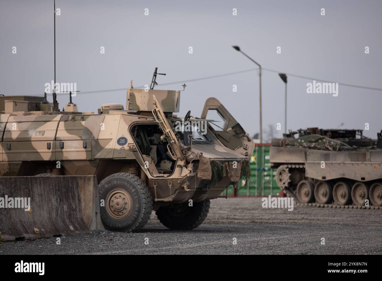 A German Army TPz Fuchs is shown during a static display as part of ...