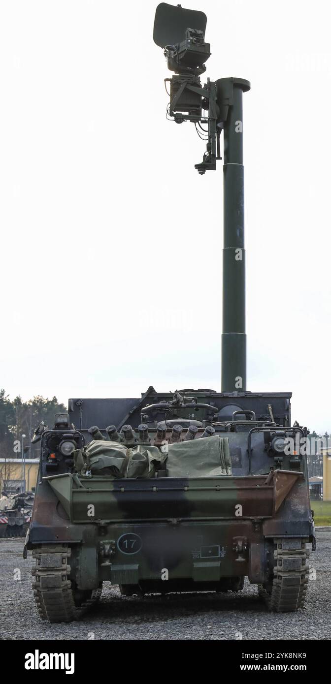 A German Army Artillerie-Beobachtungspanzer M113 A1 is shown during a ...