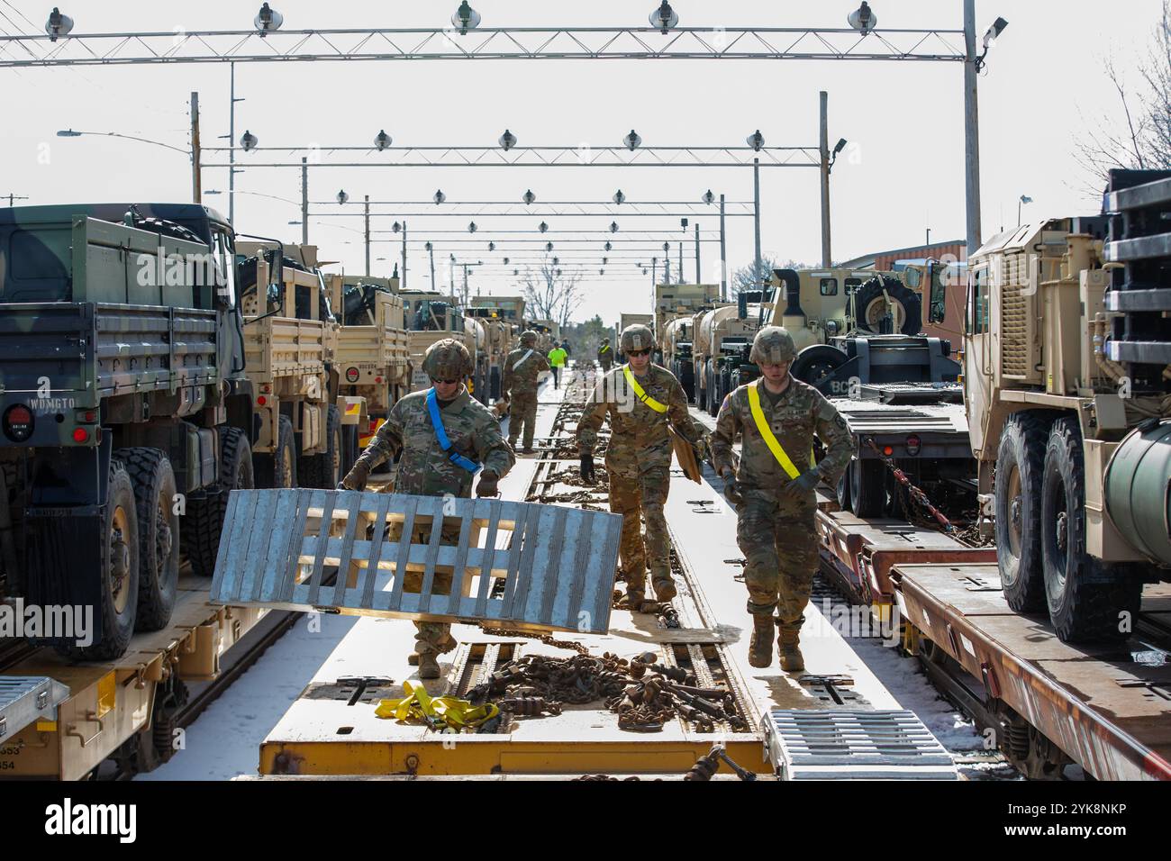 Soldiers, assigned to the 10th Combat Aviation Brigade, prepare ...