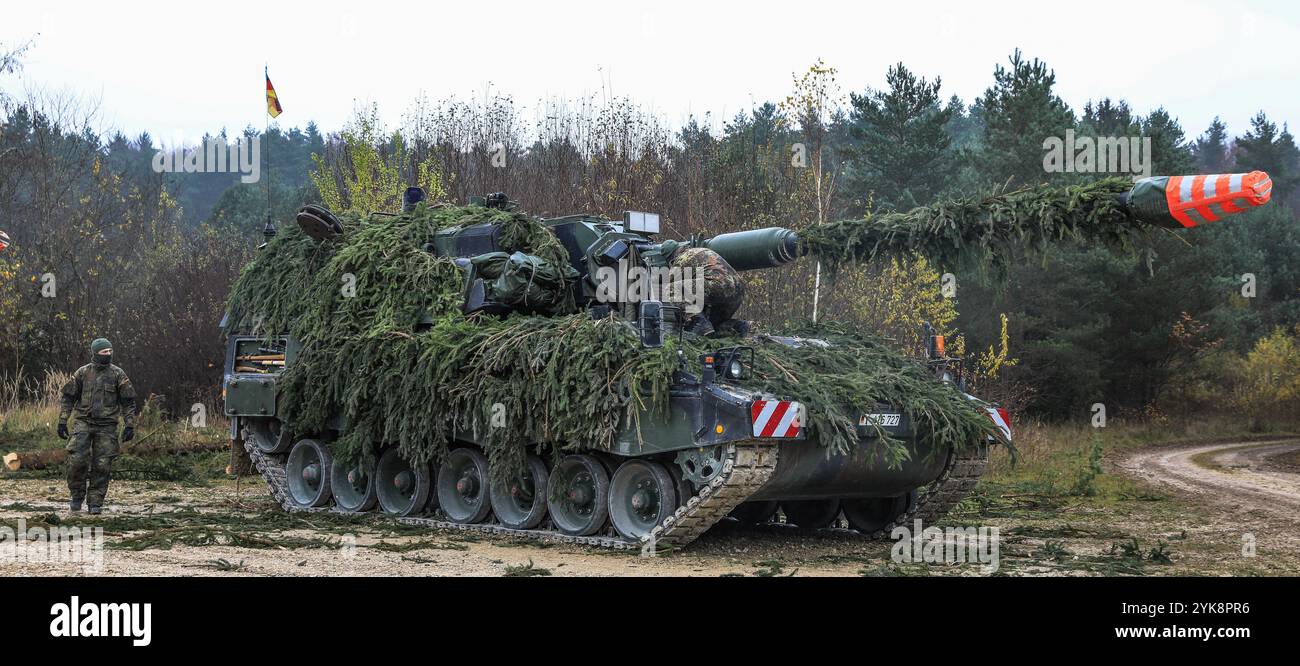 German Army soldiers assigned to 295th Franco-German Brigade camouflage ...