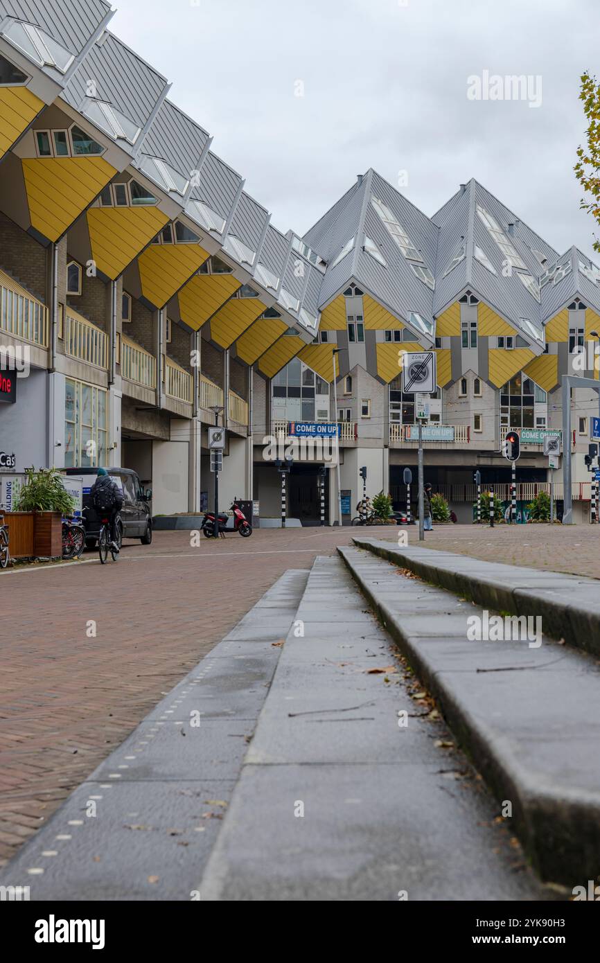 Rotterdam, Netherlands - 11-15-2024: Rotterdam Cube houses designed by ...