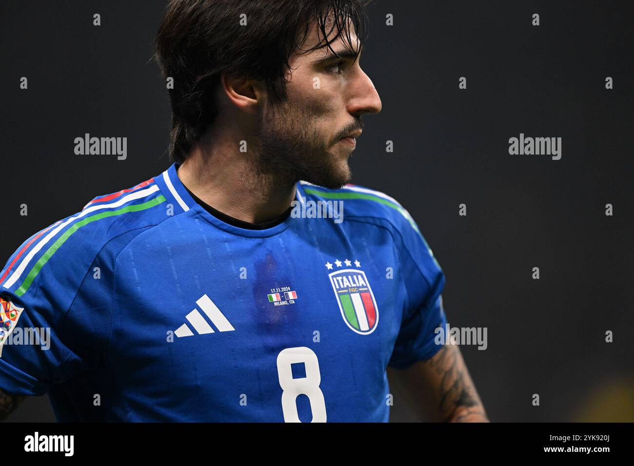 Sandro Tonali of Italy during the Group A2 - UEFA NATIONS LEAGUE 2024 ...
