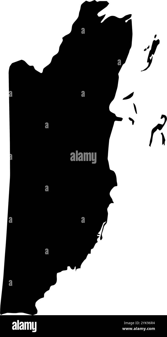 A contour map of Belize. Vector graphic illustration on a transparent ...