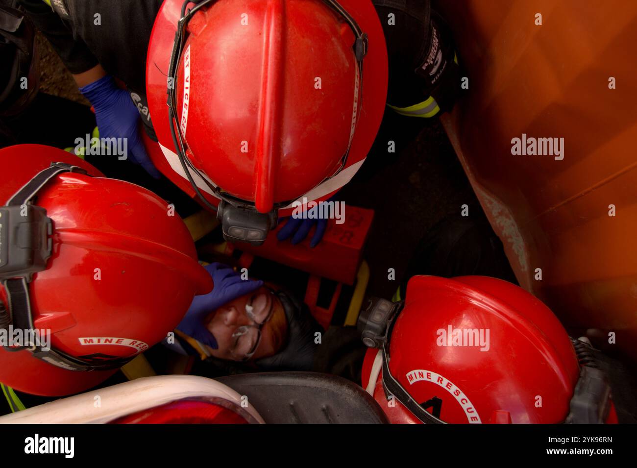 Mine Rescue Team Stock Photo - Alamy