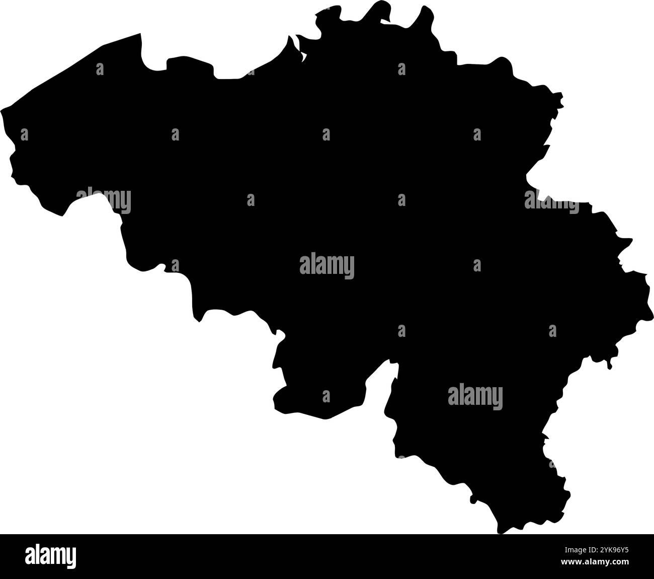 Abstract map outline belgium Black and White Stock Photos & Images - Alamy